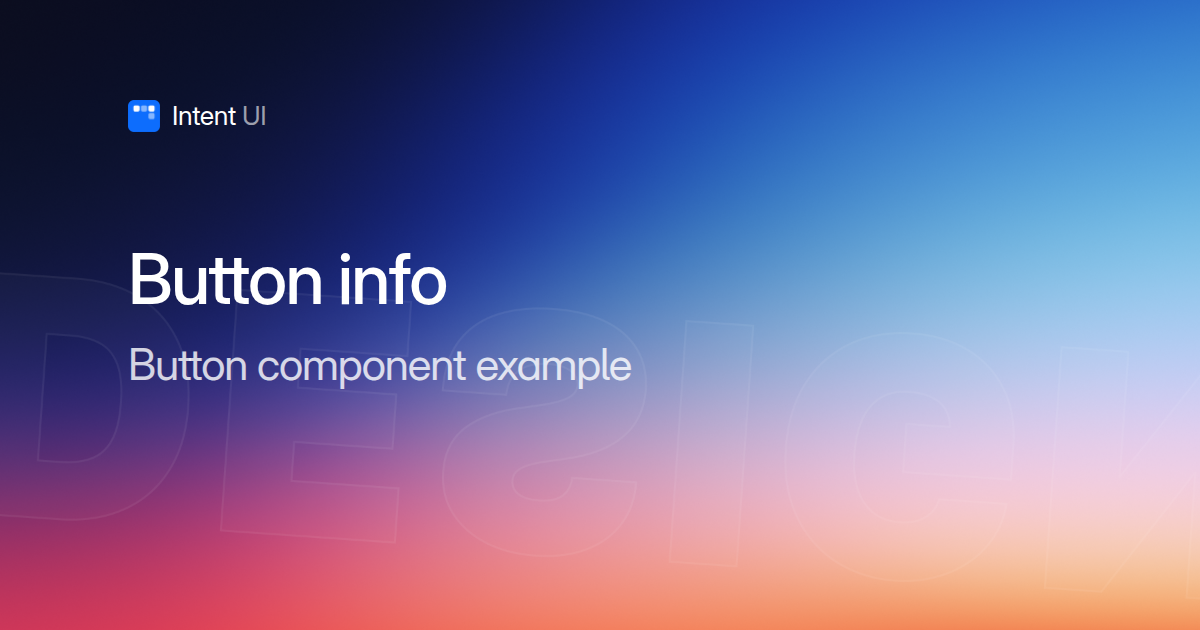 Patterns: Button info / Intent UI Design