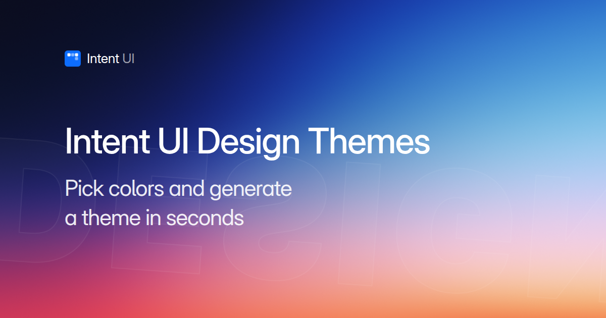 Intent Ui Design Themes Intent Ui Design